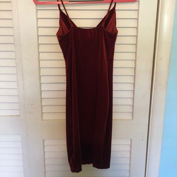 Charlotte Russe | Dresses | Rust Colored Velvet Bodycon Dress | Poshmark